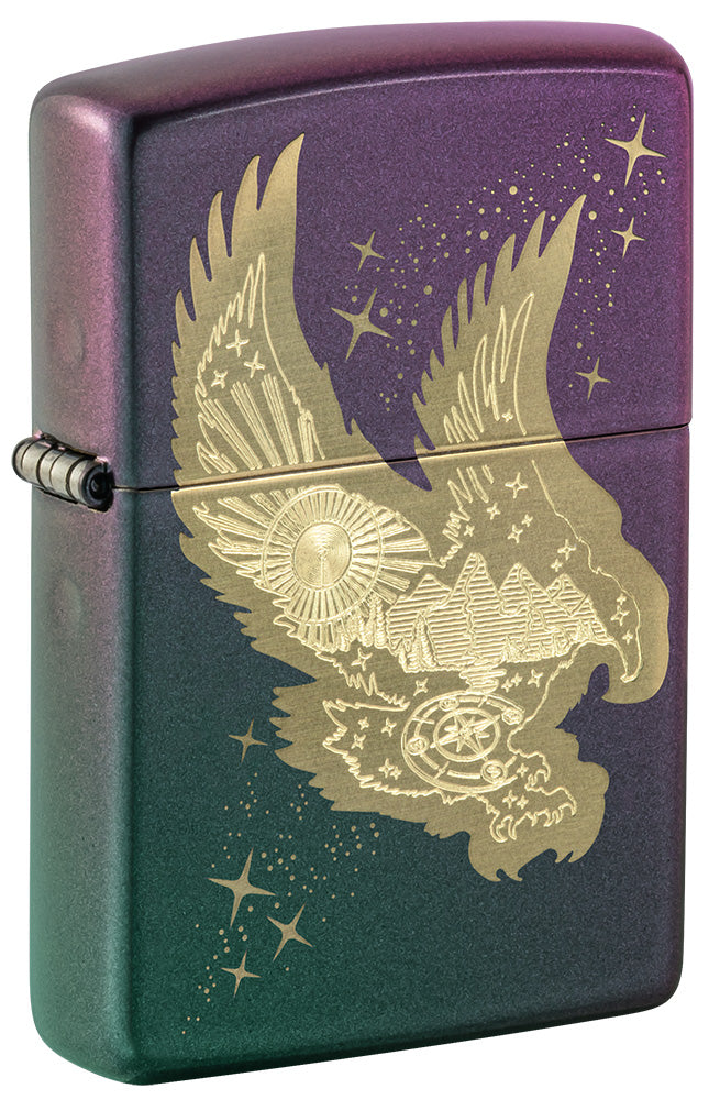Zippo-Sturmfeuerzeug im Adler-Design, lila | Zippo