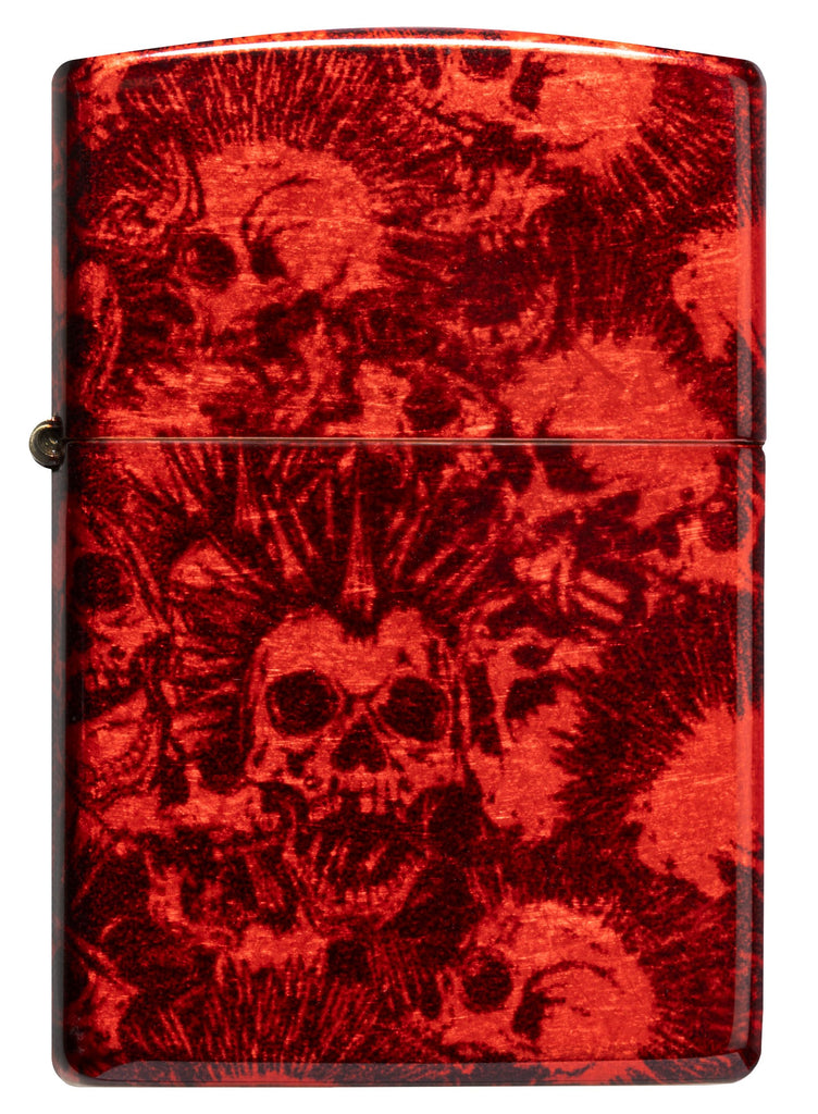 ZIPPO | Windproof Lighter Red Punk Skulls Design | Zippo Deutschland